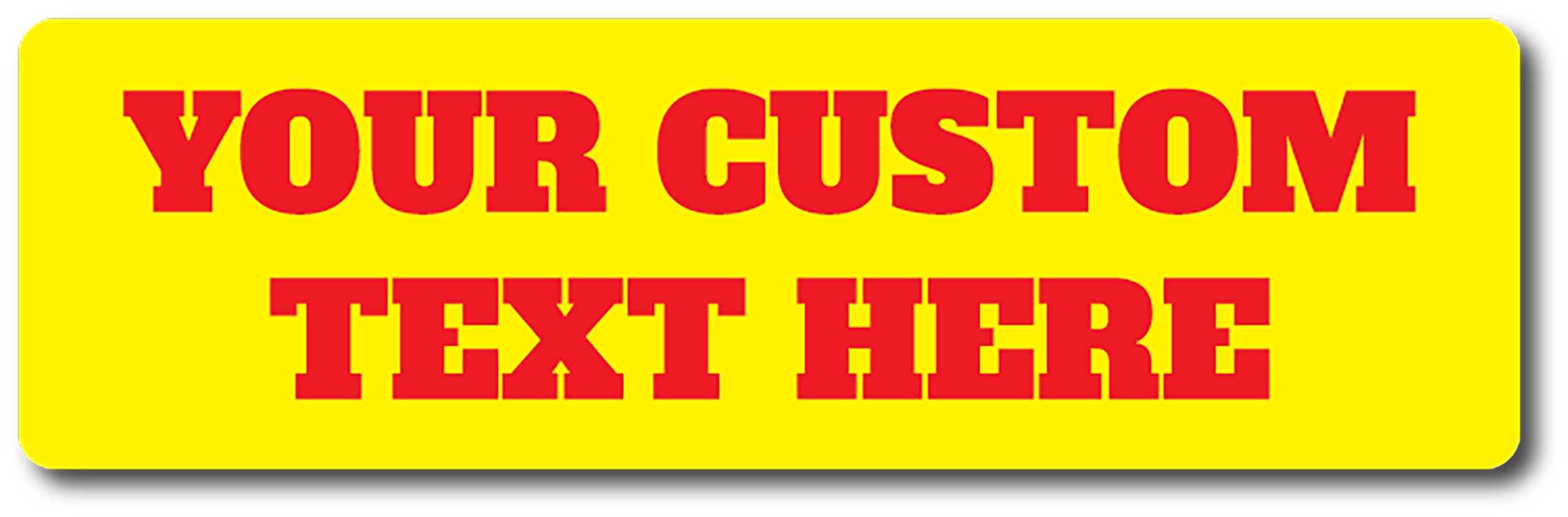Amazon.com - Custom Bumper Sticker | Customizable Bumper Sticker ...