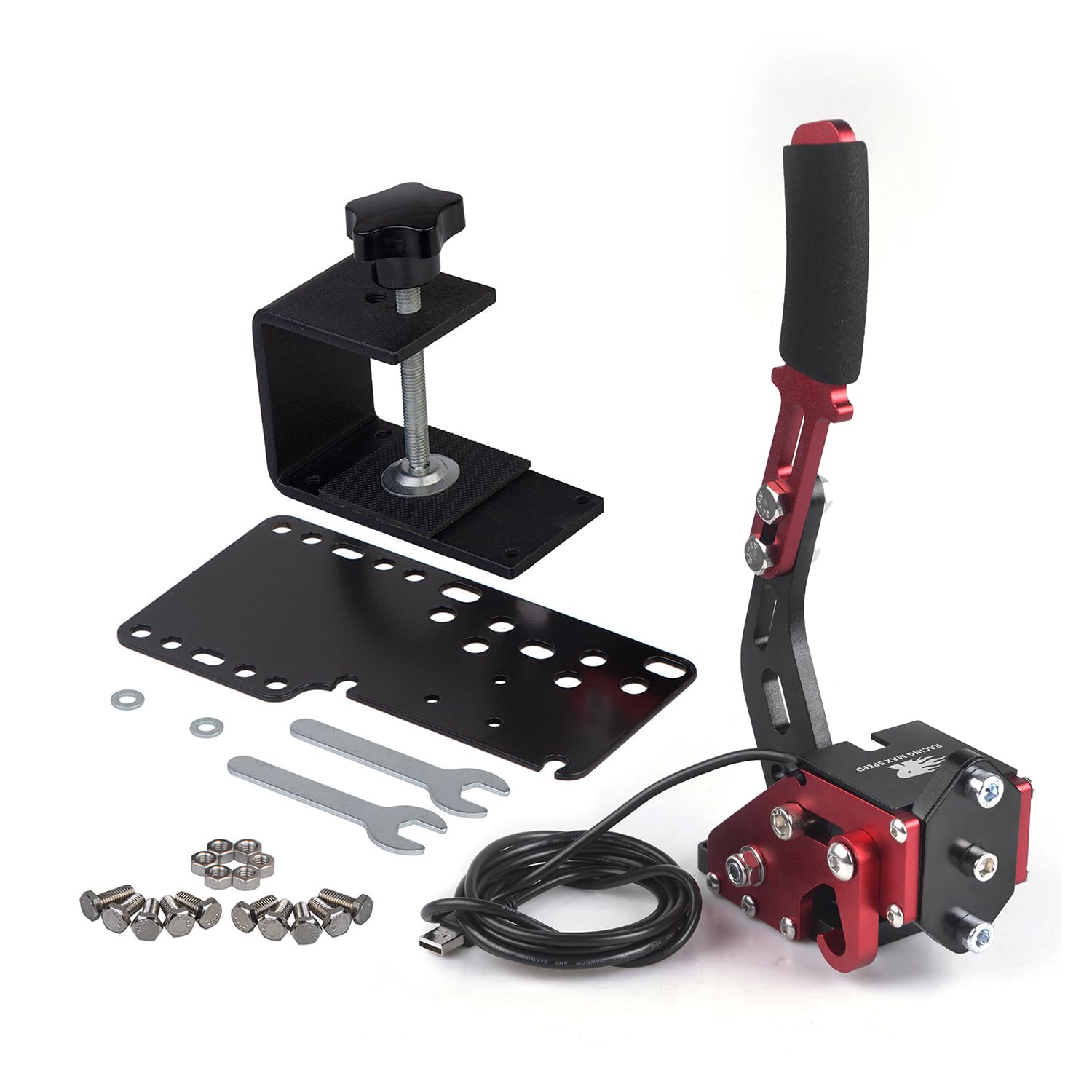 Amazon.com: ZHSYMX USB Handbrake for 16Bit SIM PC Racing Games ...