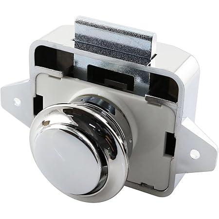 RDEXP Push Button Keyless Locks Latch Knob Cupboard 2cm/0.79in Mounting ...