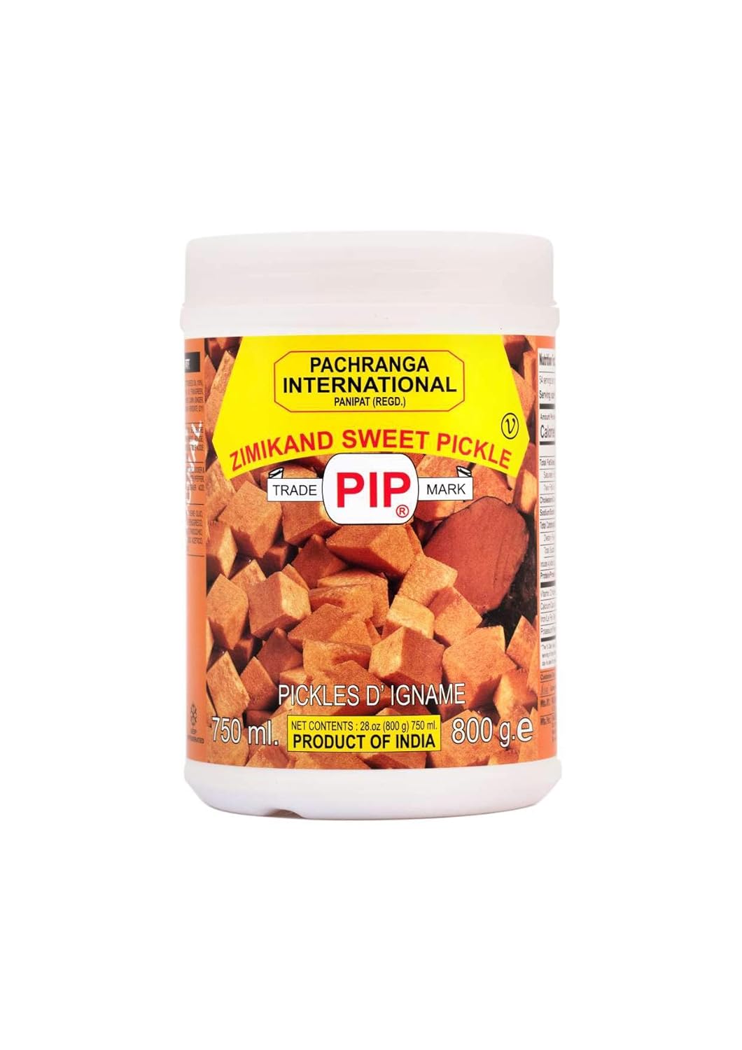 PACHRANGA International PIP Zimikand Sweet Pickle- 800gm : Amazon.in ...