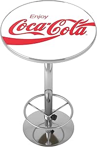 Amazon.com: Trademark Gameroom Bar Table - Coca-Cola Enjoy Coke White ...