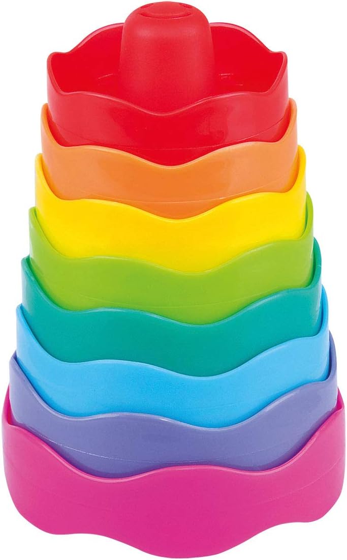 PlayGo Stacking Tower with Spinning Top Function Tower Pyramid – BigaMart