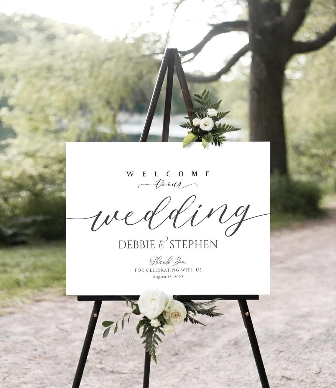 Amazon.com: Wedding Welcome Sign, Welcome To Our Wedding Sign, Wedding ...