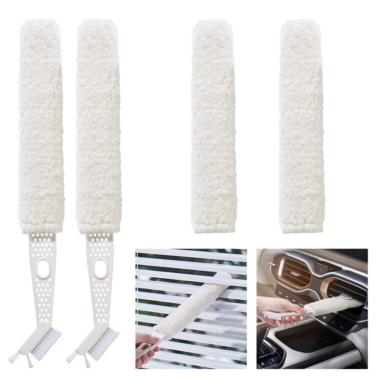 Amazon.com: Microfiber Dusters Fan Cleaner，AC Vent Car Cleaner,Mini ...