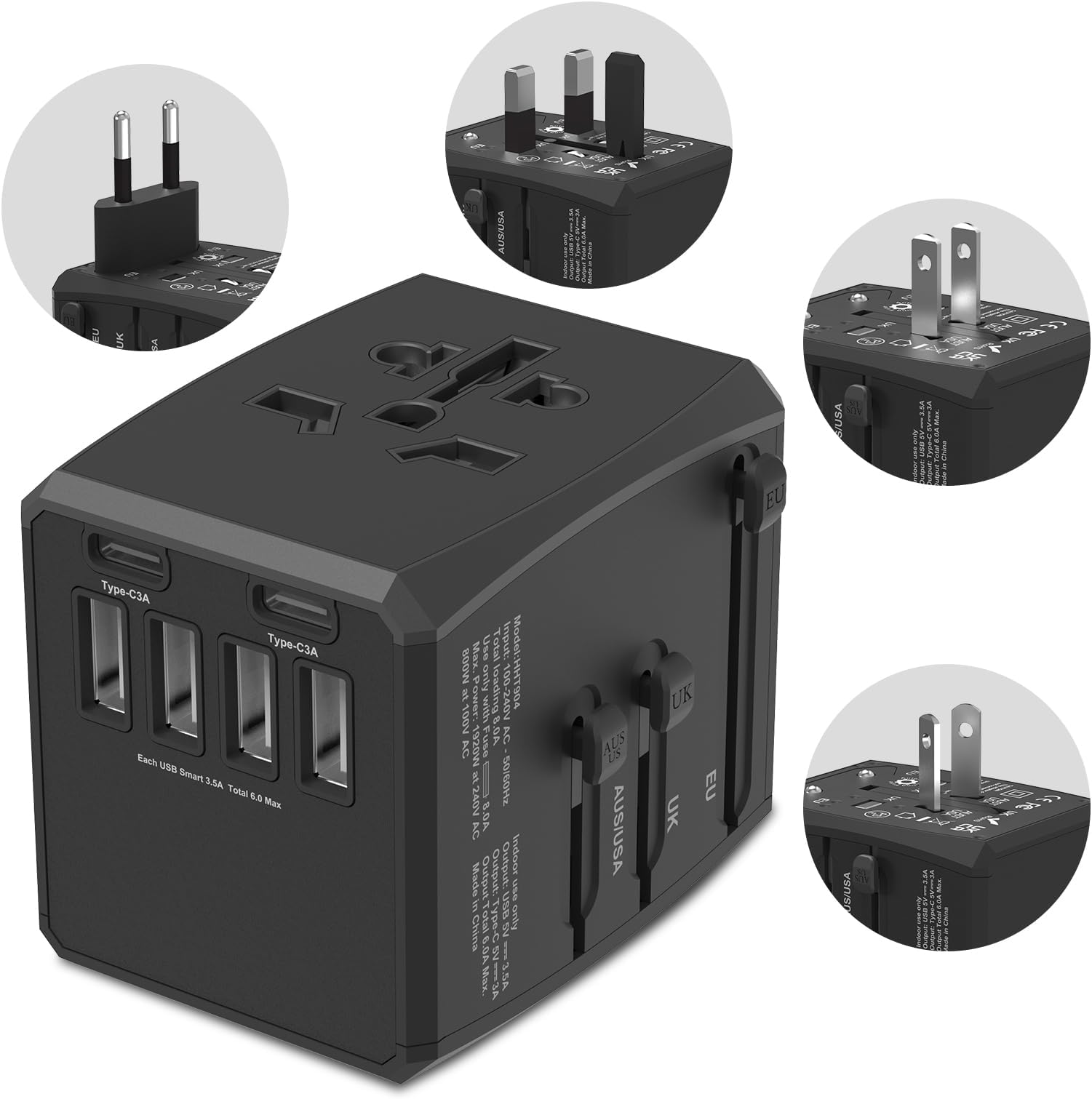 Amazon.com: Acer Universal Travel Plug Adapter - International Power ...