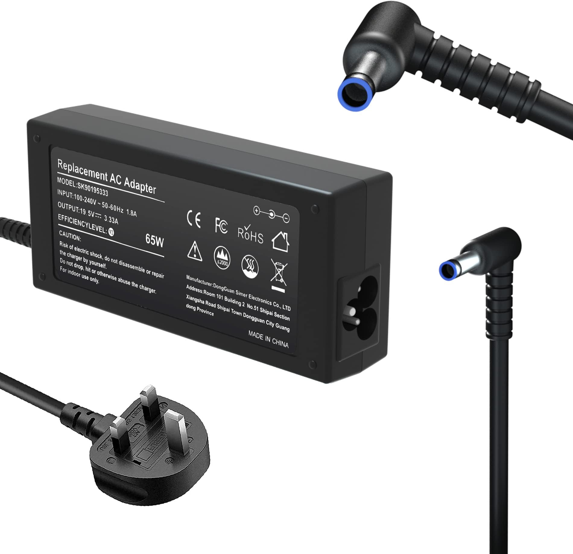 65W HP Laptop Charger, Fit for HP Elitebook X360 Charger, HP ProBook ...