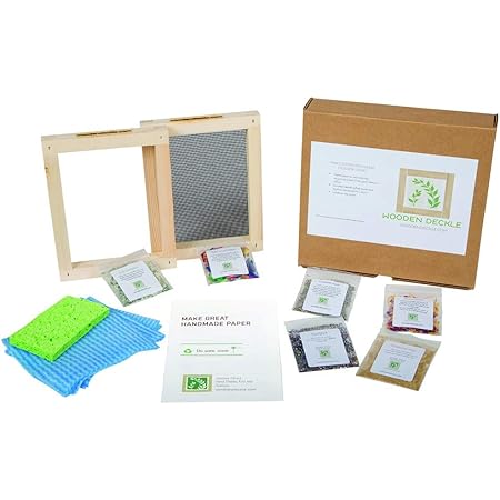 Amazon.com: Classic Paper Making Kit for Handmade Papermaking by Wooden ...