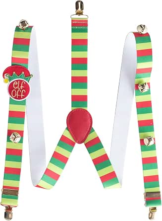 AI ACCESSORY INNOVATIONS Naughty or Nice Elf Off Suspenders with Real ...
