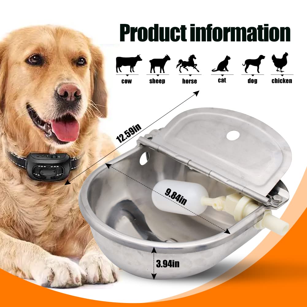 Automatic Livestock Water Trough - 304 Stainless Steel Bowl With Float ...