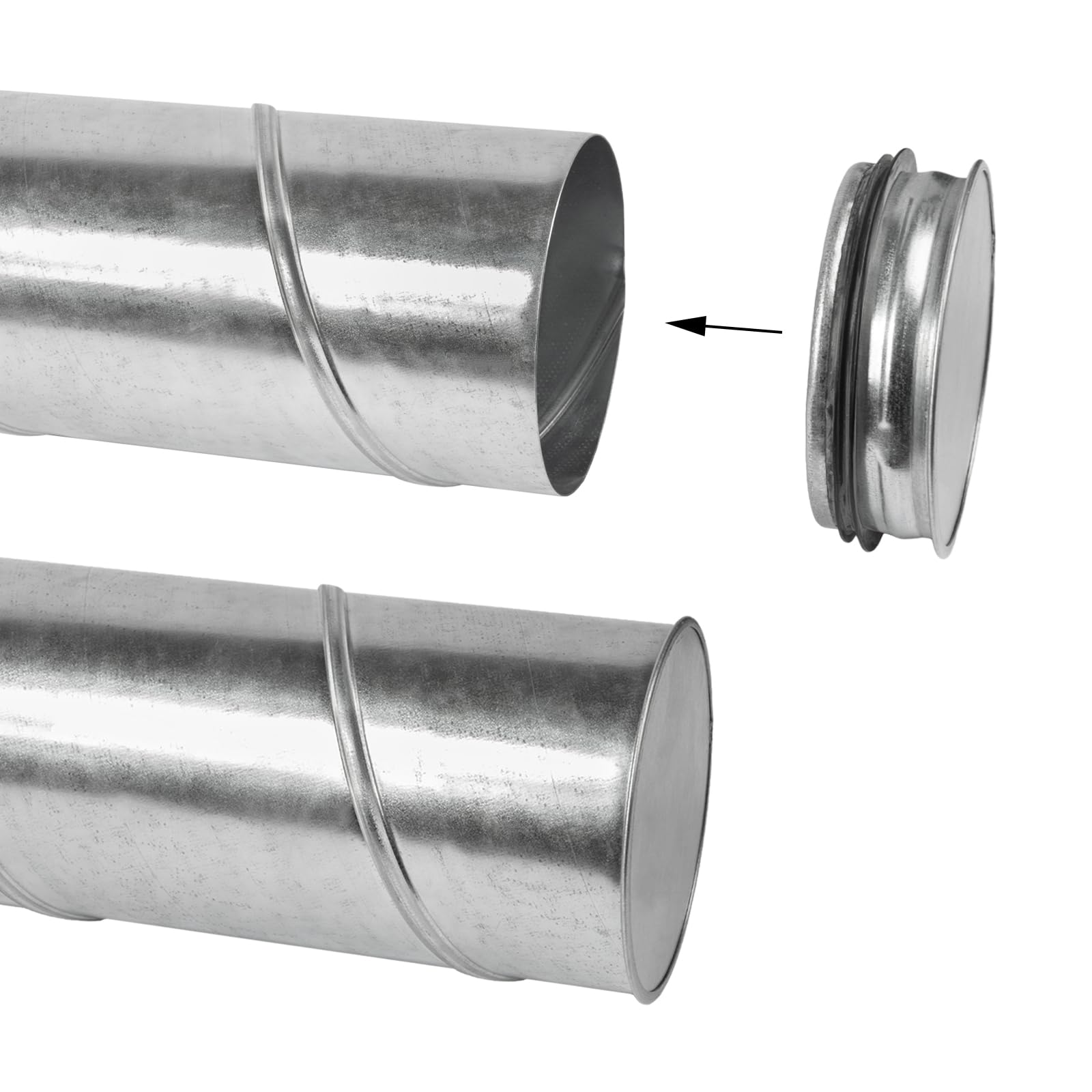 Snapklik.com : 12 Inch Galvanized Steel Tee Cap