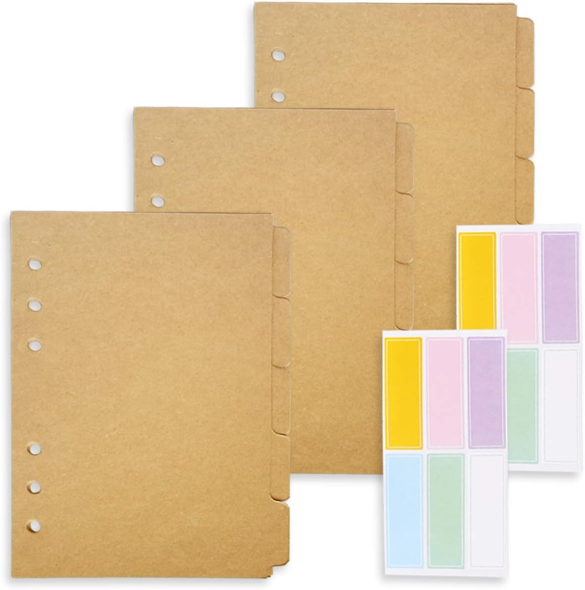 Amazon.com : A5 Index Paper, 8.19x5.9", 5Pcs per Set, 3 Sets per Pack ...