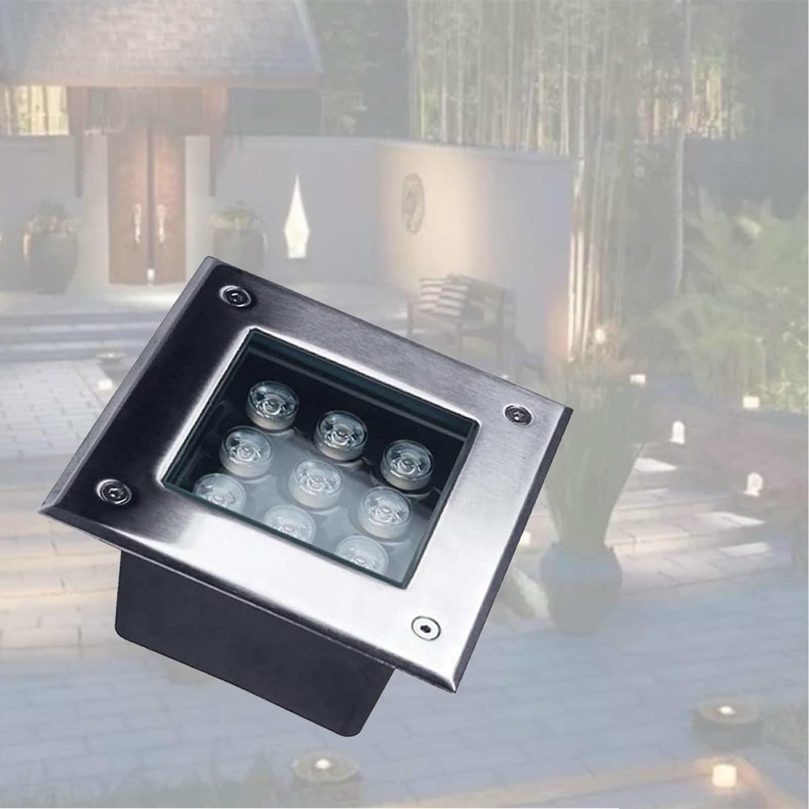 Square In Ground Led Well Lights Ceramic LED Well LW SUR 802 SQ 2/2