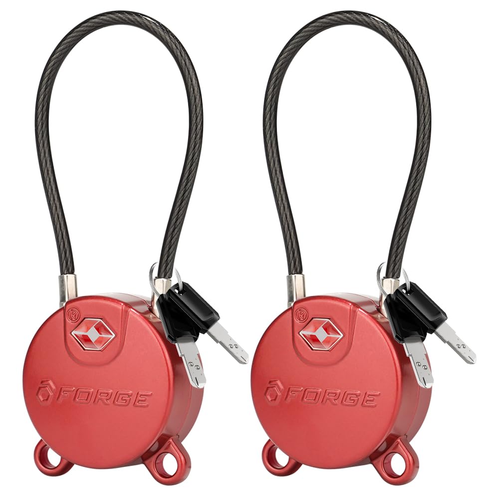 Amazon.com: Forge TSA Approved Luggage Locks Ultra-Secure Dimple Key ...