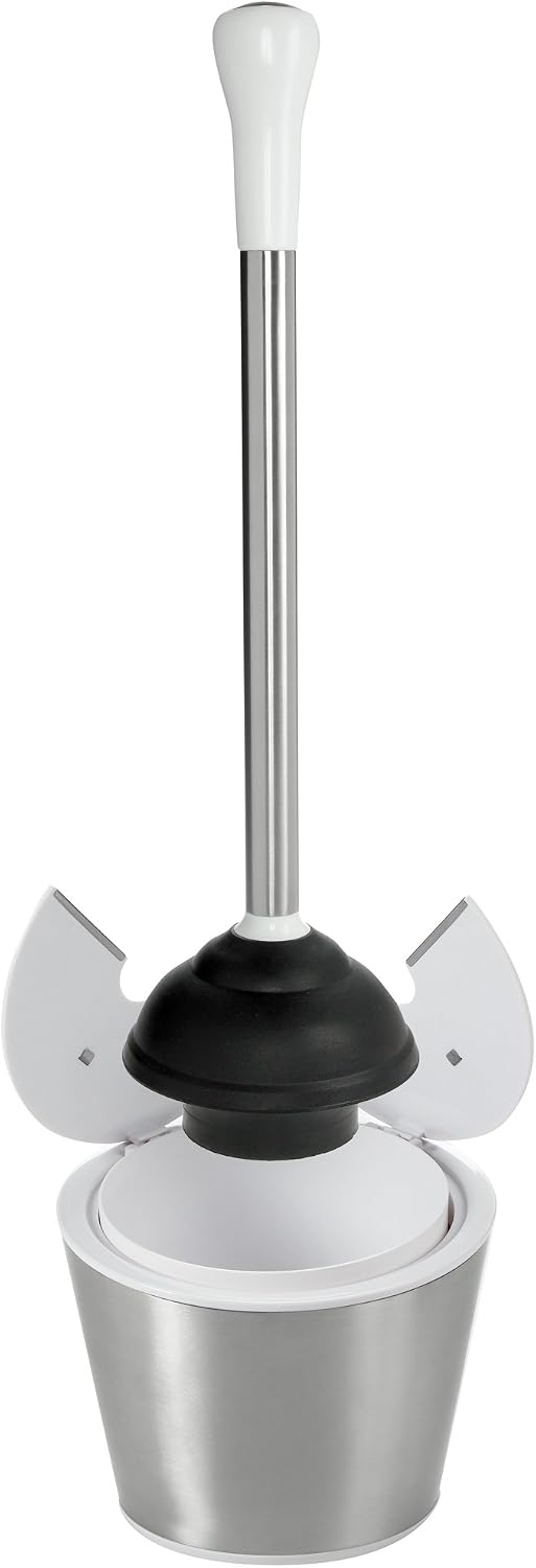 Amazon.com: OXO Good Grips Stainless Steel Toilet Plunger and Canister ...