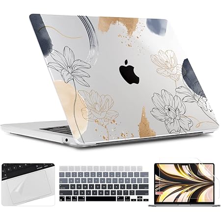 Amazon.com: Teryeefi for MacBook Air M2 13.6 Case 2022 Release A2681 ...