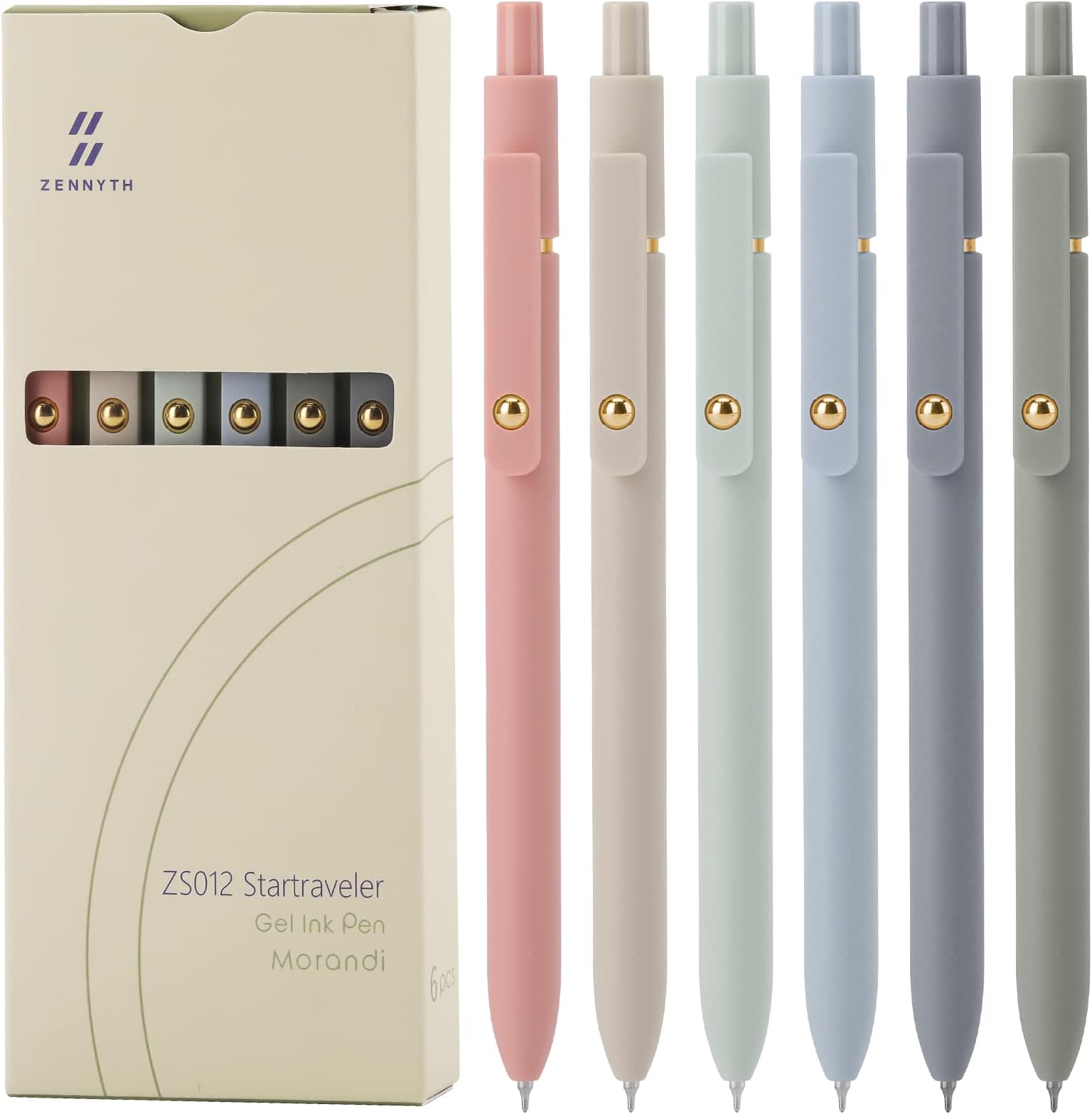 Amazon.com: ZENNYTH Piloting Gel Roller Black Ink Pen With Fidget Toy ...