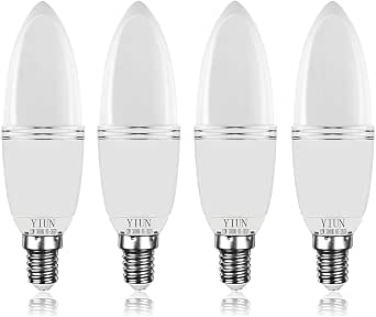 Yiun E14 LED Candle Bulbs,12W LED Candelabra Light Bulbs 100 Watt ...
