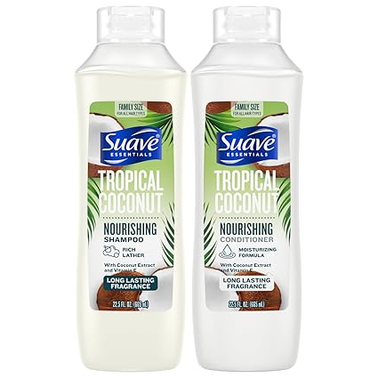 Amazon.com : Suave Shampoo & Conditioner Set, Tropical Coconut ...