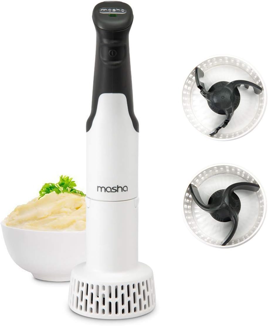 Masha Official Electric Potato Masher Hand Blender 3-in-1 Multi Tool ...
