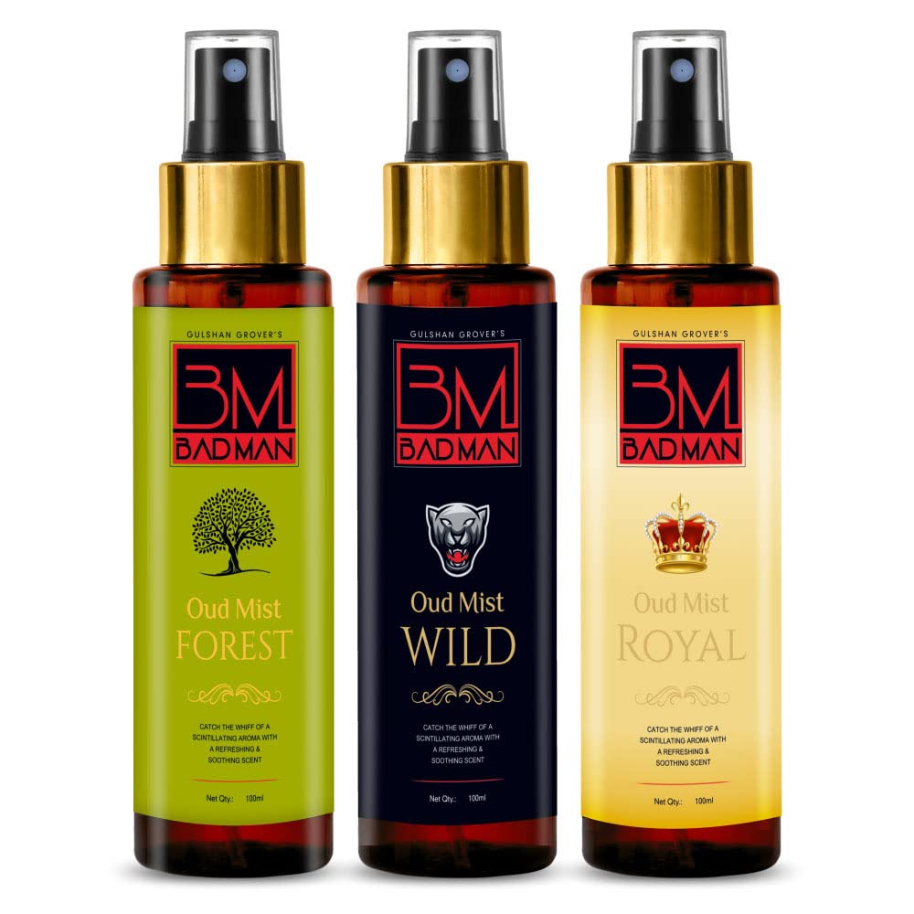 Buy Gulshan Grover's BADMAN Premium OUD Mist Spray Kit 3x100ml Online ...