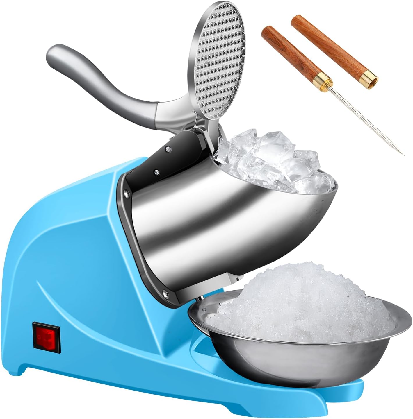 Amazon.com: INSELY Ice Shaver, Electric Shaved Ice Machine，4-blades Ice ...