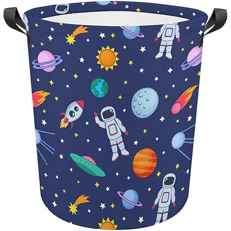 Amazon.com: Blueangle Cartoon Rockets Laundry Basket Clothes Hamper ...