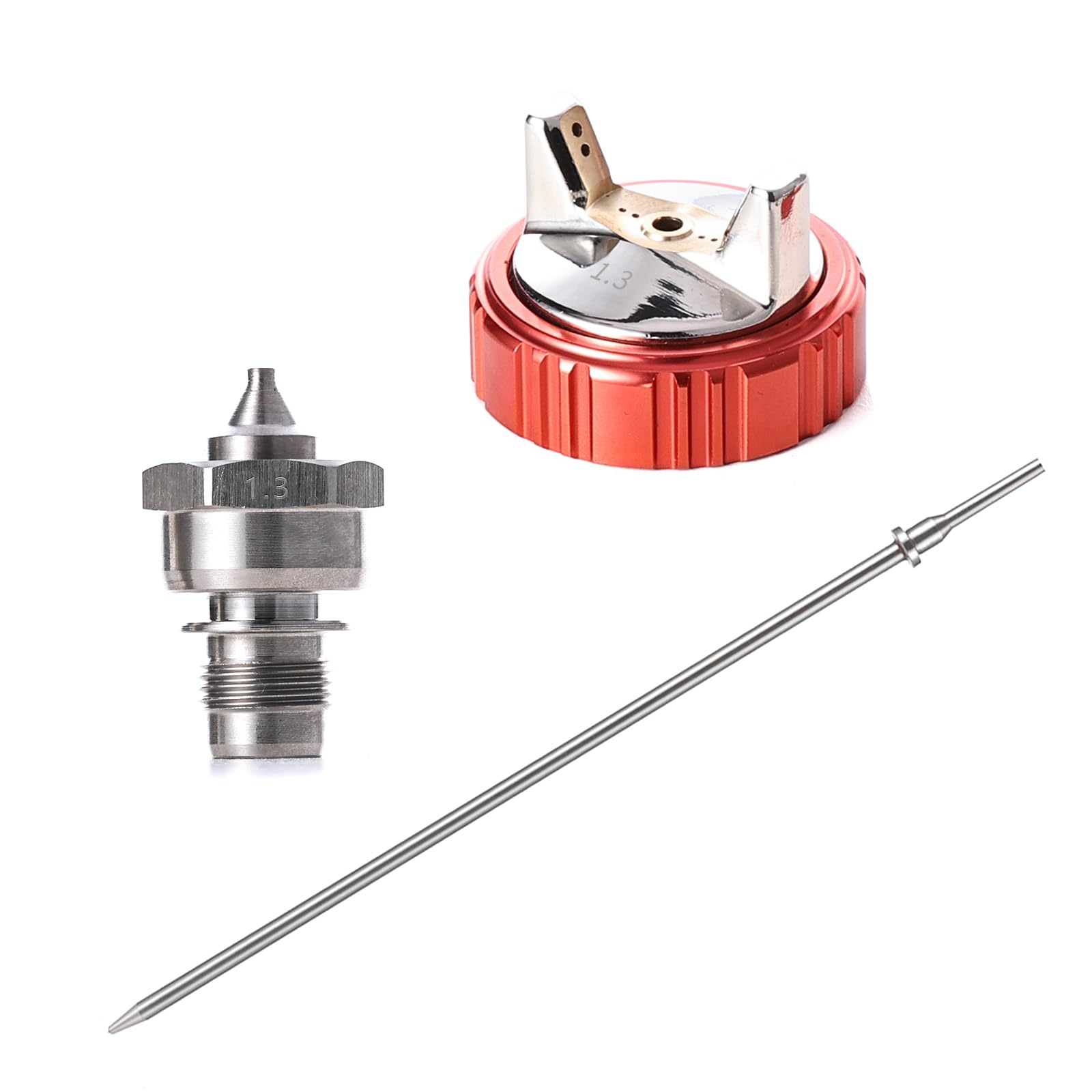 Snapklik.com : Tools 1.3mm Needle, Nozzle, Air Cap Set For A610 LVLP ...
