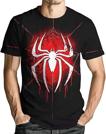 Amazon.com: Hurspmr Men's Funny Spider Graphic T-Shirts Novelty Short ...