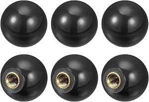 Amazon.com: uxcell 6Pcs Threaded Ball Knobs, M5 Female Thread Thermoset Ball Knob 0.78'' Dia ...