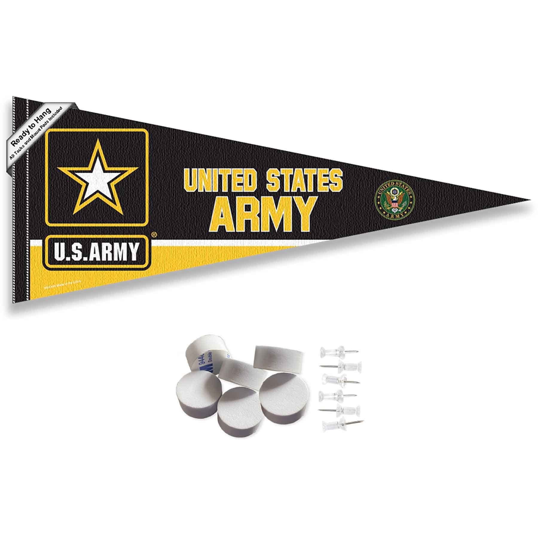 Amazon.com : College Flags & Banners Co. US Army Insignia Seal Pennant ...