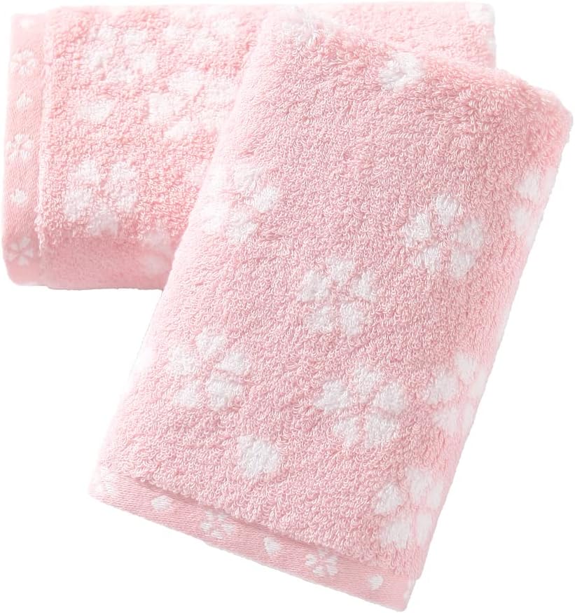 Amazon.com: DreamBay Pink White Daisy Flowers Hand Towels Set 2 Pack ...