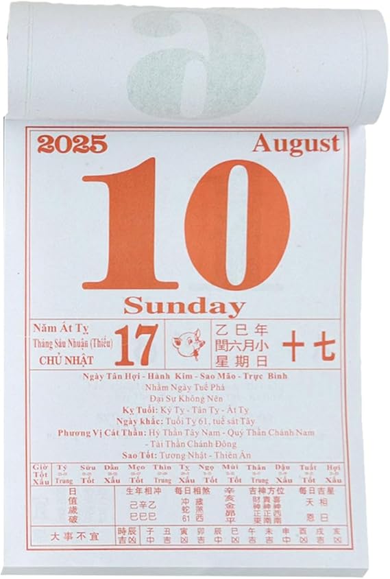 Amazon.com: Vietnamese Calendar 2025, Vietnam Perpetual Calendar ...