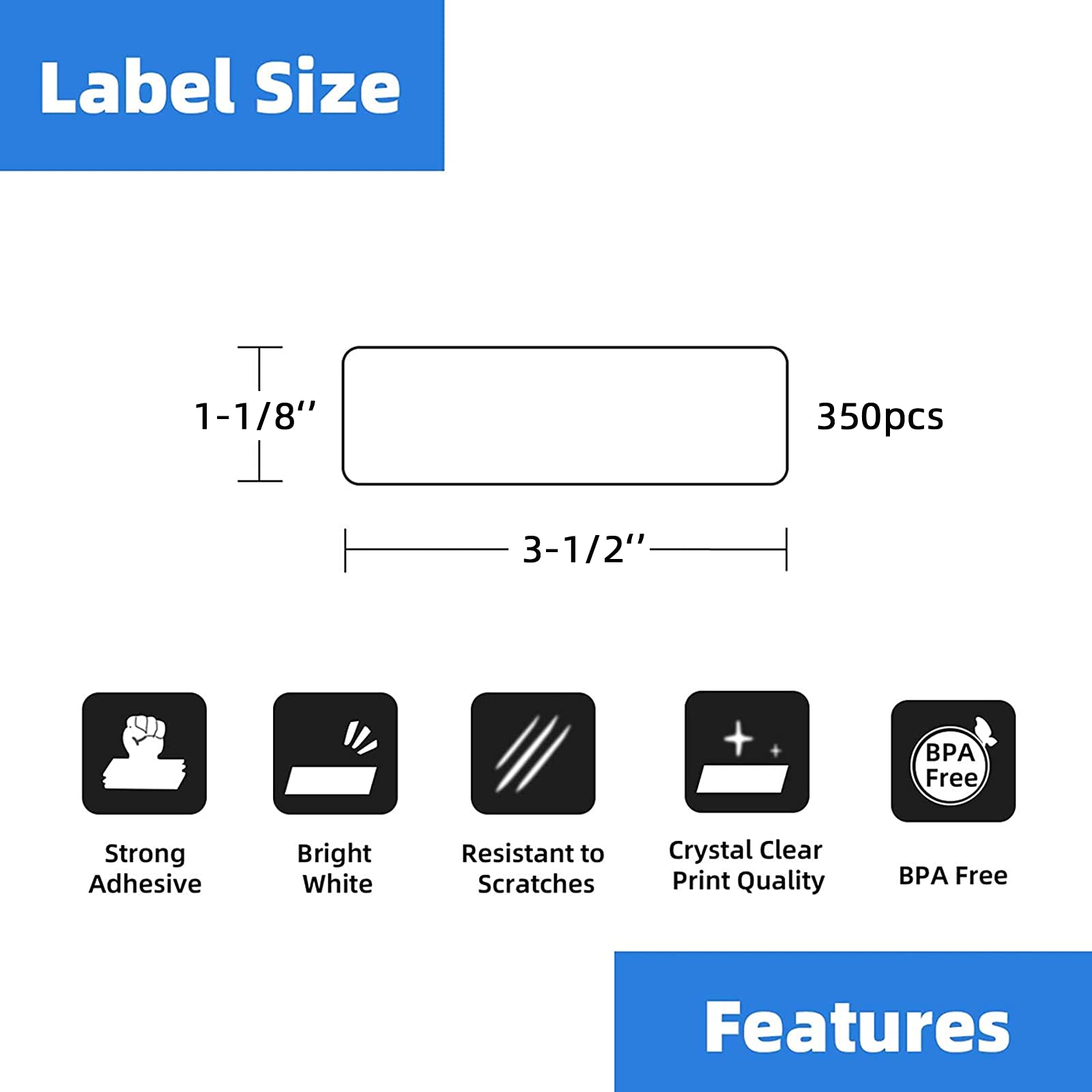Dymo Labels Tacnology 24 Rolls 8400 Labels Direct Thermal Labels ...