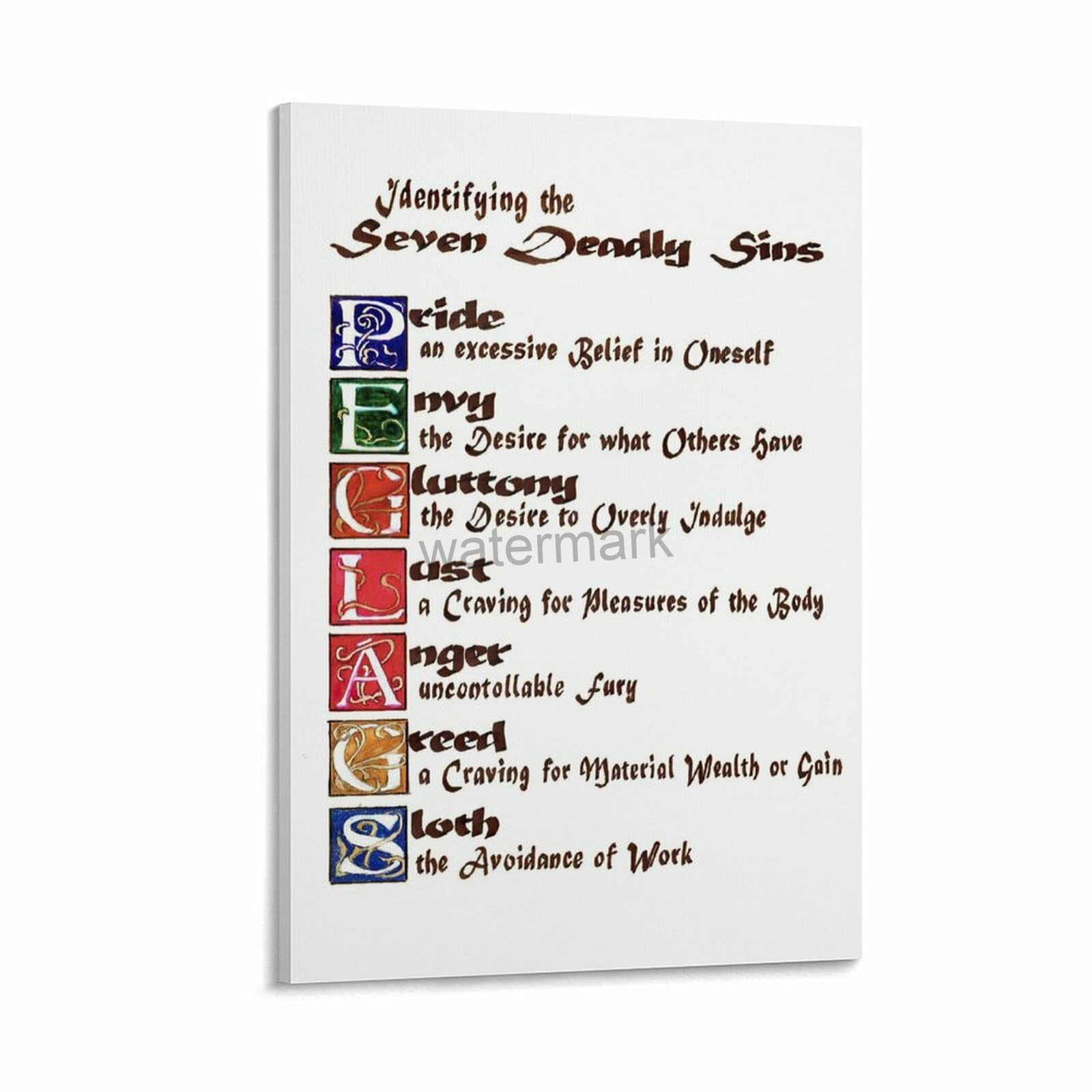 Seven Deadly Sins Bible Verse