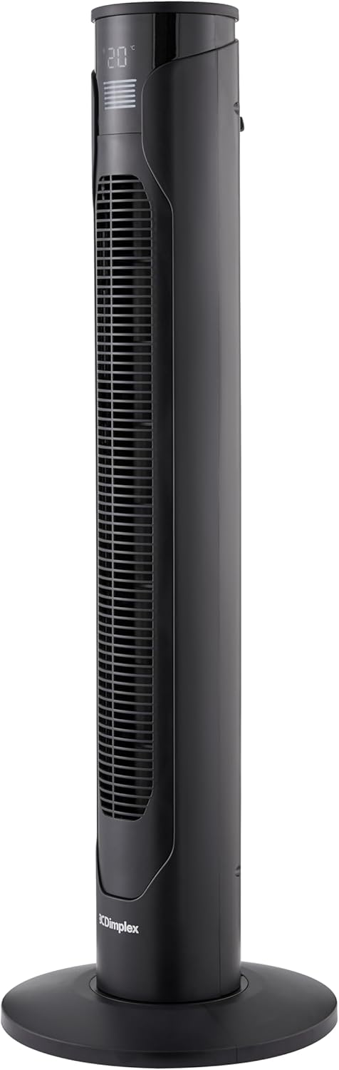 Dimplex DXACF Tower Fan, Silent Cooling with Remote, 3 Speeds, 4 Modes ...