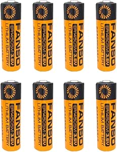 Amazon.com: BALOLO (8-Pack) ER14505M 3.6V 2200mAh Li-SOCL₂ Non-Rechargeable Lithium Battery for ...