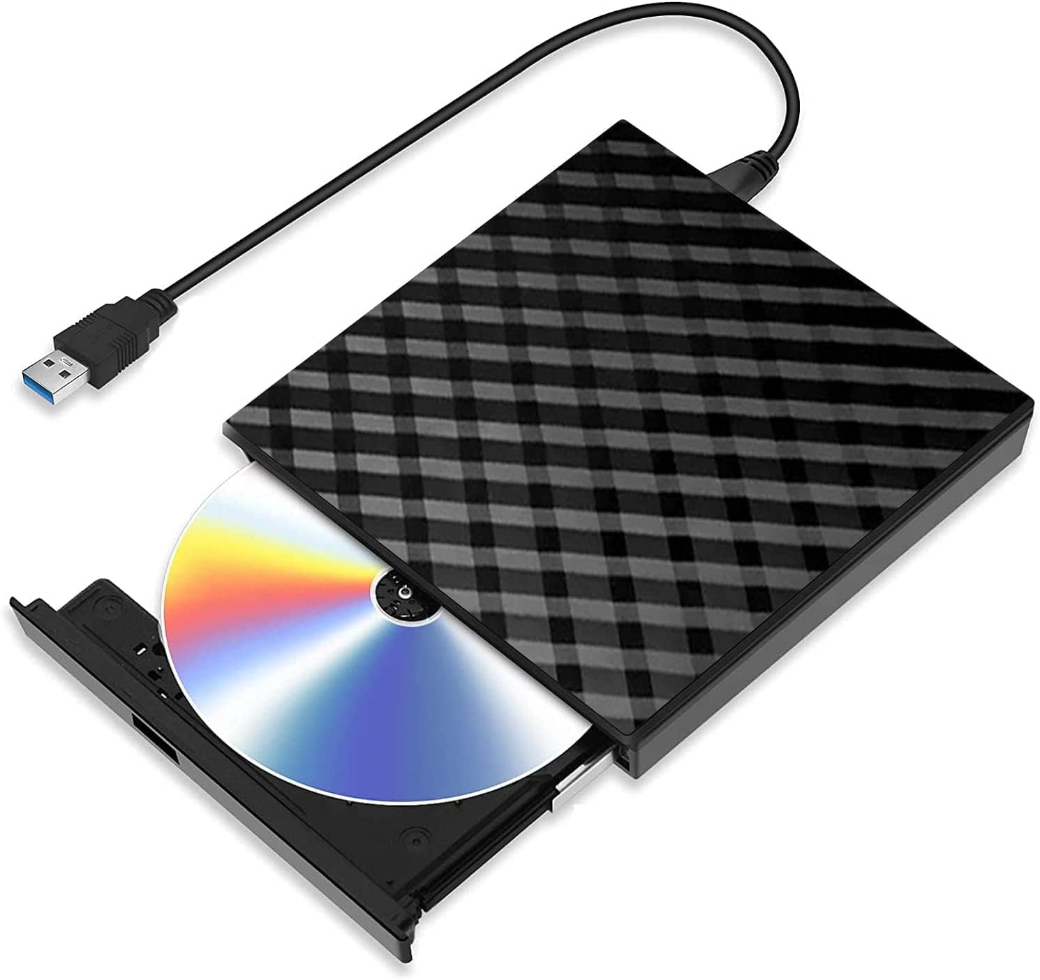 JILM External DVD CD Drive, USB 3.0 CD DVD RW Rewriter Burner, High ...