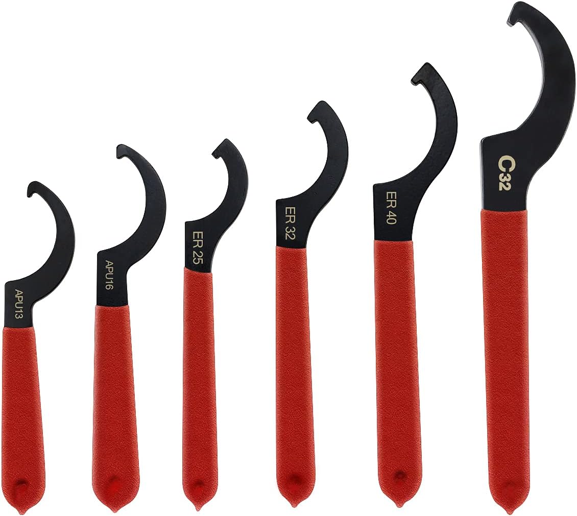 GTian 6 Pieces Coilover Adjustment Wrenches, Universal C Spanner Hook ...