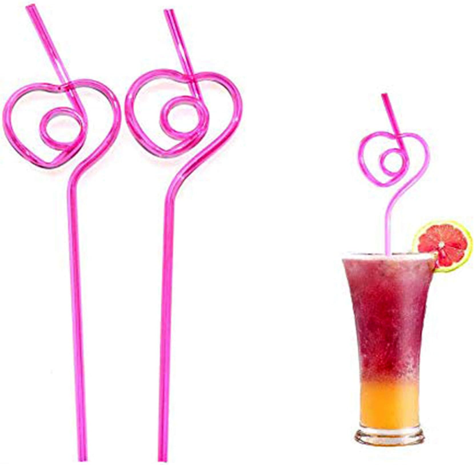 Amazon.com: Valentine’s Day Party Supplies Straws - V-DAY Drinking ...
