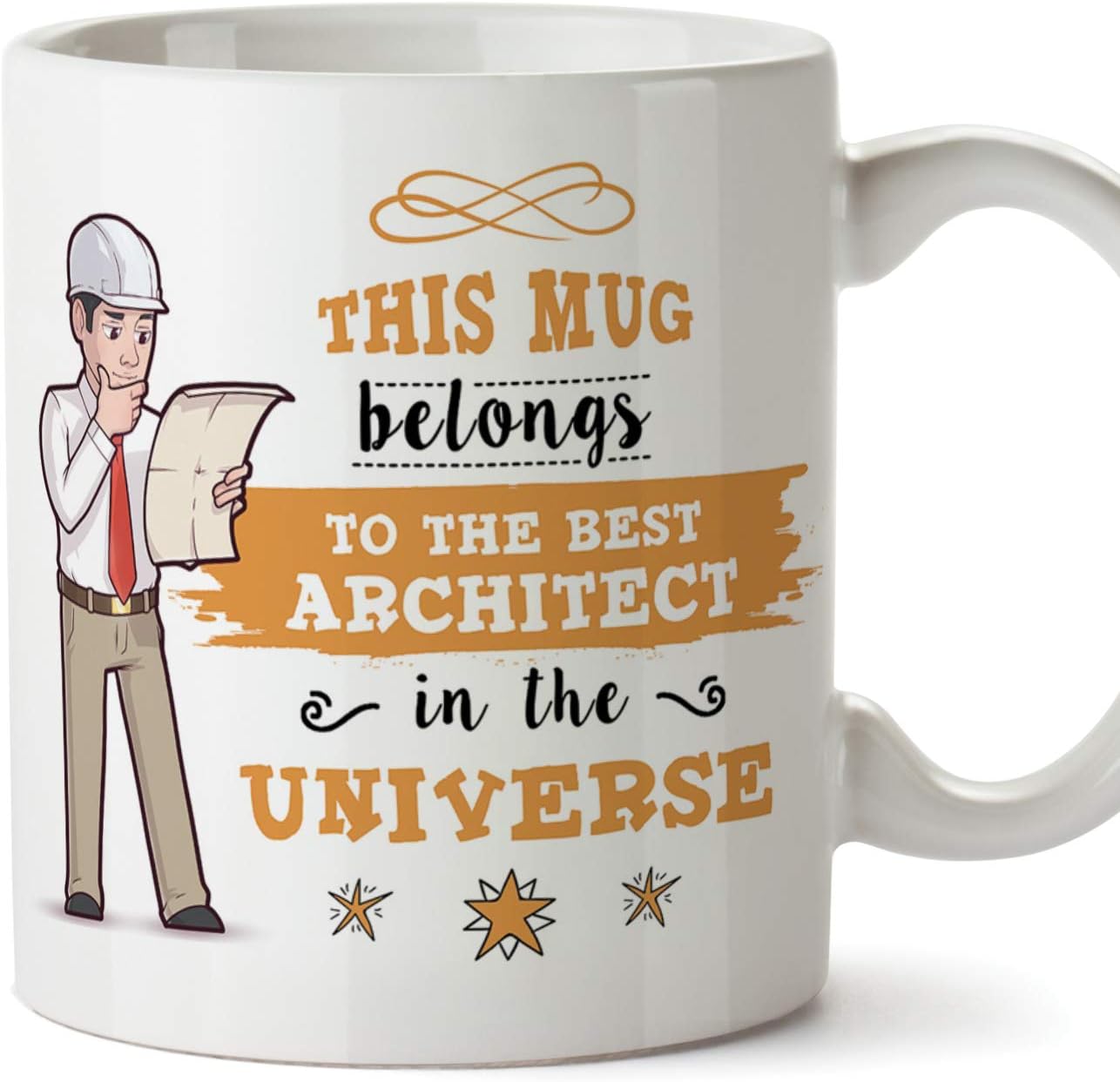 MUGFFINS Architect Original Mug Cup Perfect Present - This Mug Belongs ...