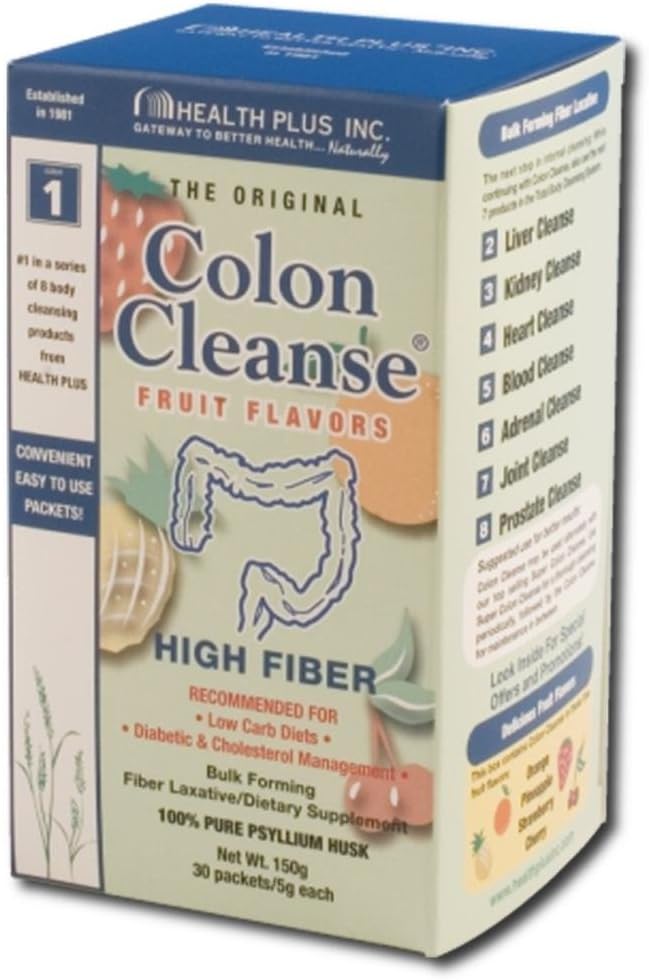 Amazon.com: Health Plus Colon Cleanse, Assorted Fruit Flavors Packets ...
