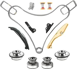 Amazon.com: HAYIAUTO 90738S Engine Timing Chain Kit with VVT Cam Phaser ...