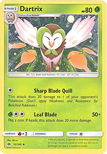 Buy Pokemon Cards Pokemem Dartrix 10/149 Decidueye Gx Cosmos Holo ...