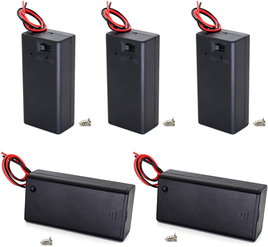 Amazon.com: ACEIRMC 2pcs 18650 Battery Storage Case 2 Slots x 3.7V for ...