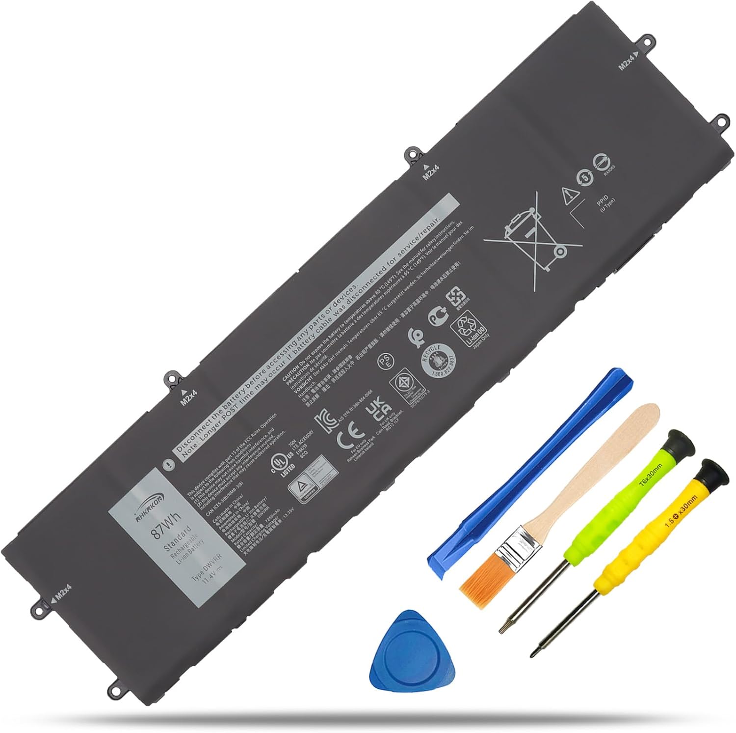 Amazon.com: RHKRKQN DWVRR 817GN Laptop Battery Replacement for Dell ...