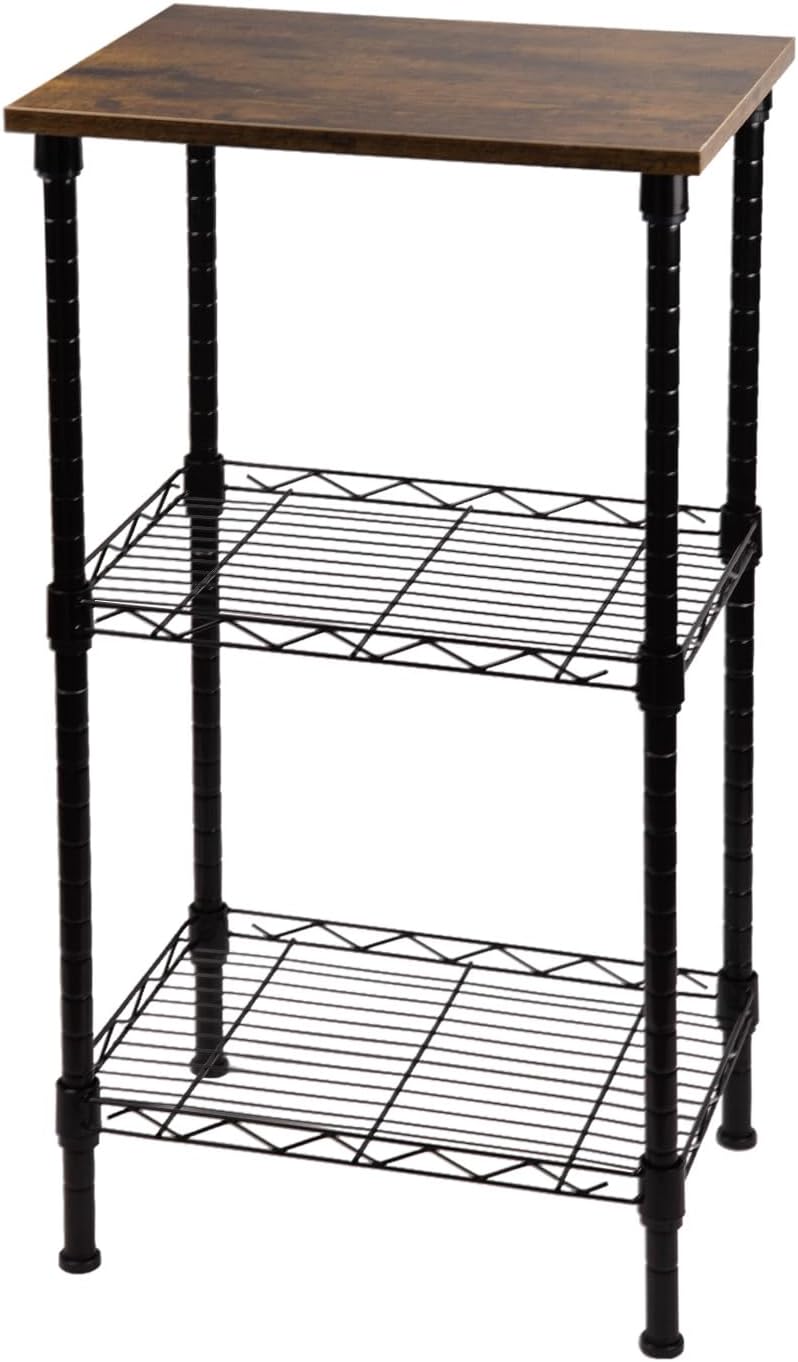 Amazon.com: SUNLPH 3 Tier End Tables, Tall Side Table with Adjustable ...