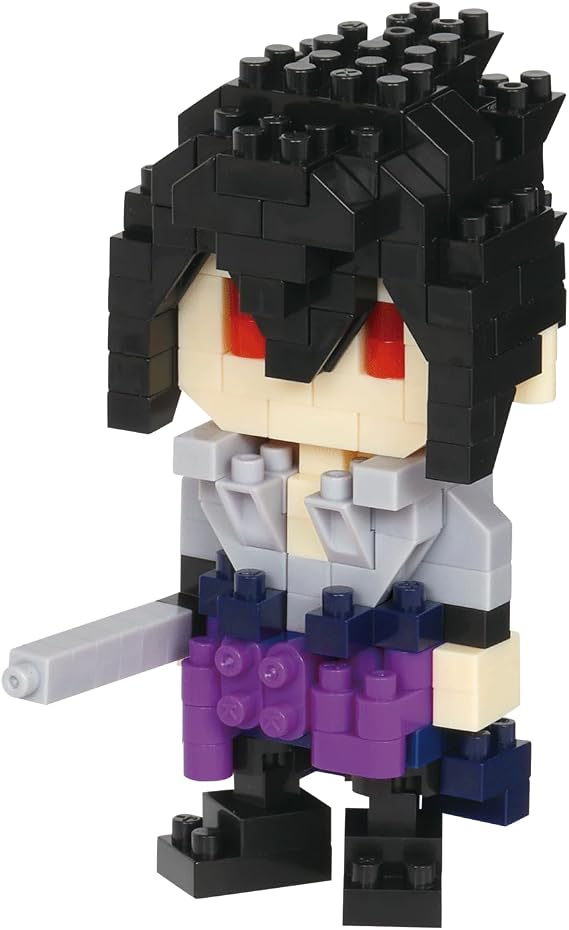 Amazon.com: Nanoblock - Naruto Shippuden - Sasuke Uchiha, Nanoblock ...