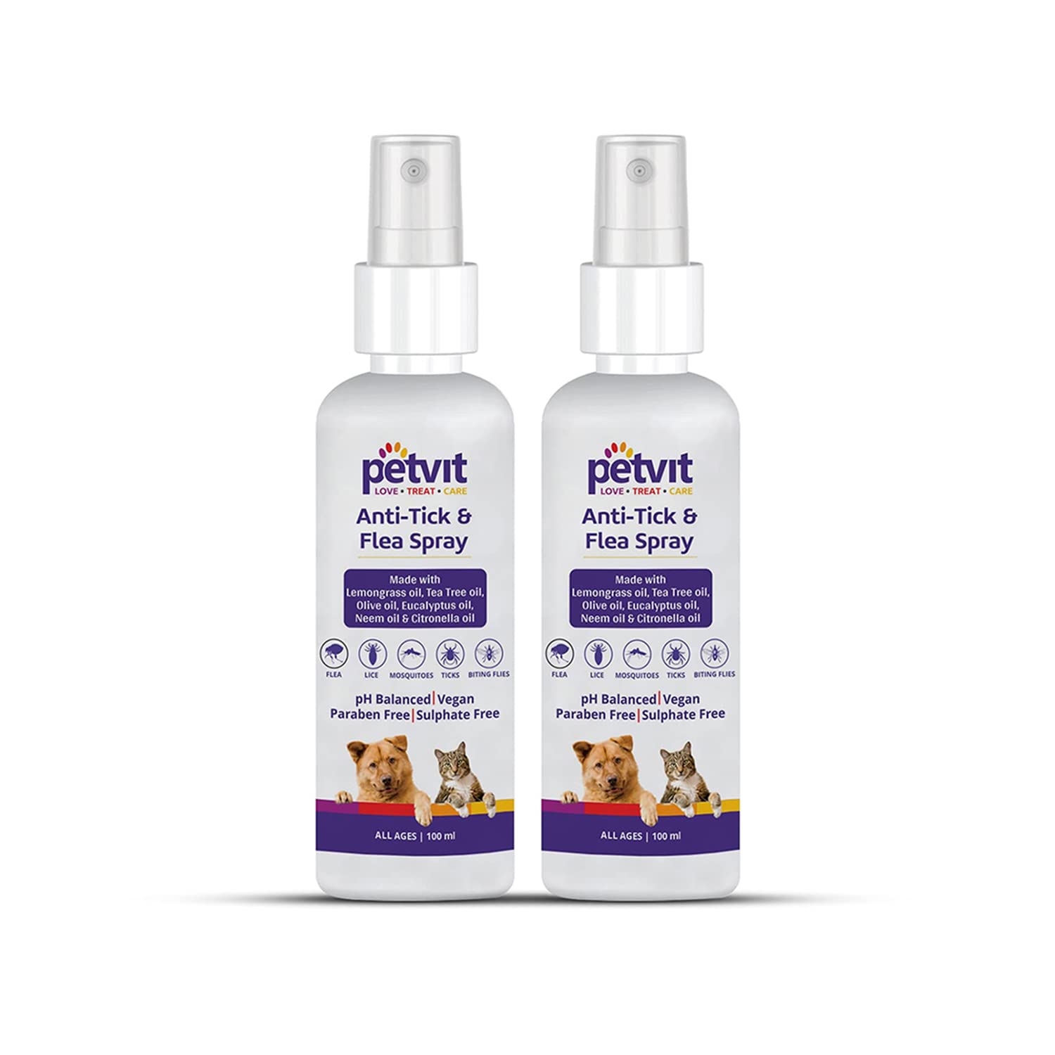 Buy Petvit Tick Spray for Dogs | Ticks and Fleas Remover for Dogs | Dog ...