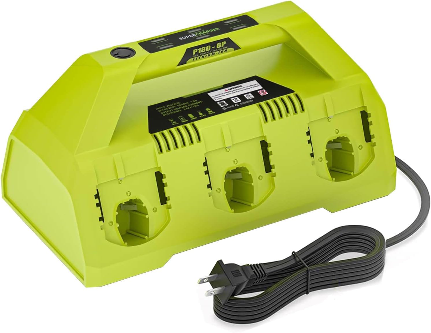 Amazon.com: 18 Volt 6-Ports Ryobi Replacement Charger Station Fit for ...
