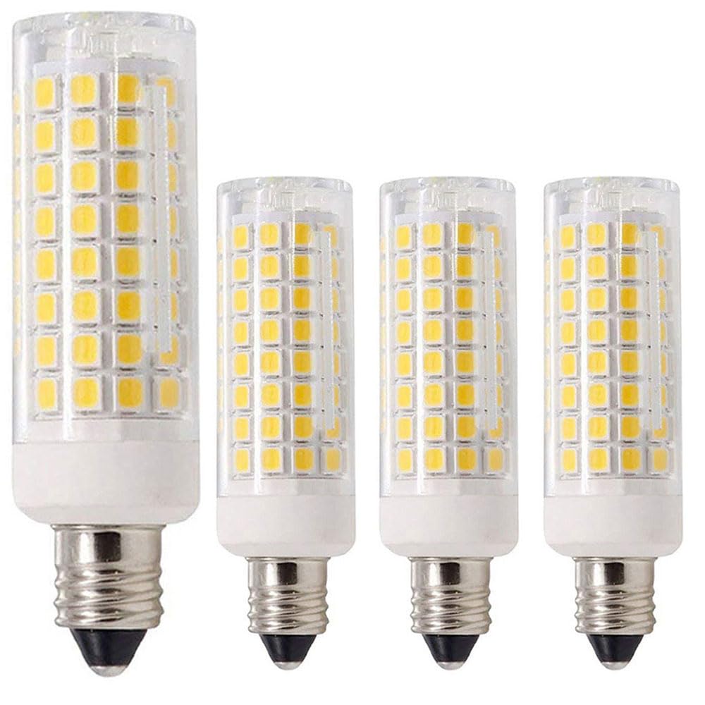 Edearkar 4-Pack E11 LED Bulbs 10W (100W Halogen Equivalent), Daylight ...